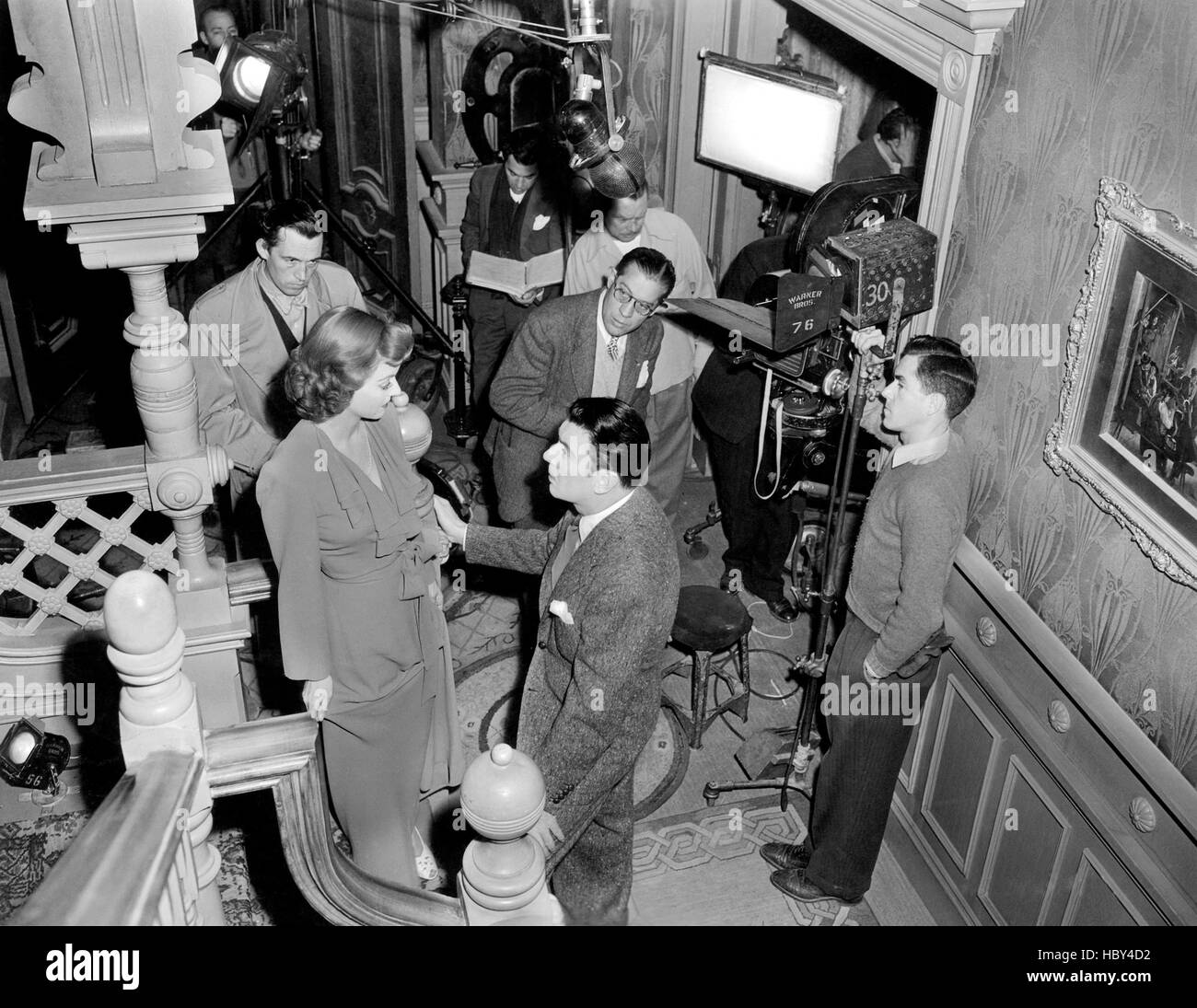 IN THIS OUR LIFE, from left, director John Huston, Bette Davis, George ...