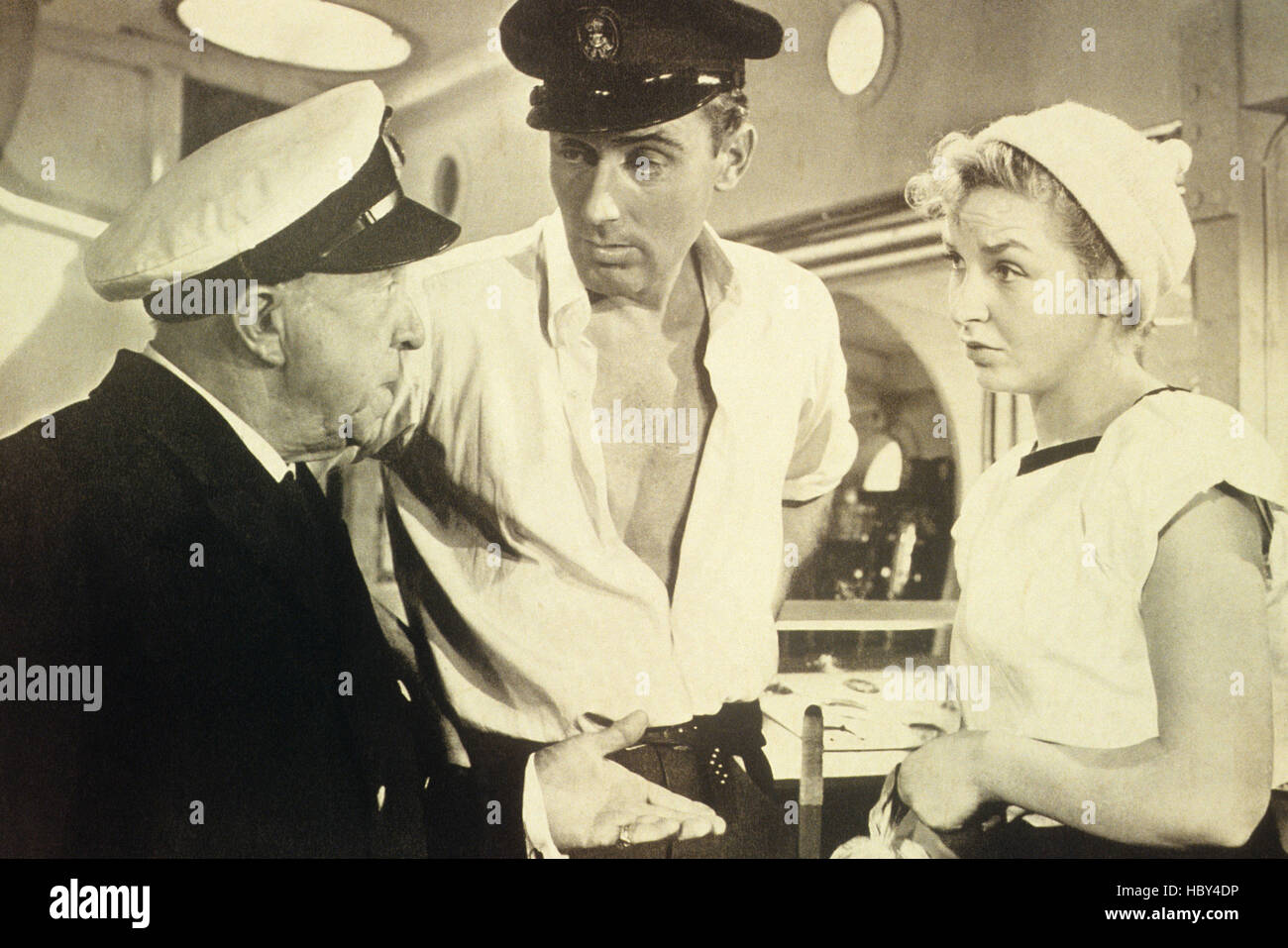 INTO THE BLUE, (aka MAN IN THE DINGHY), from left: Edward Rigby ...