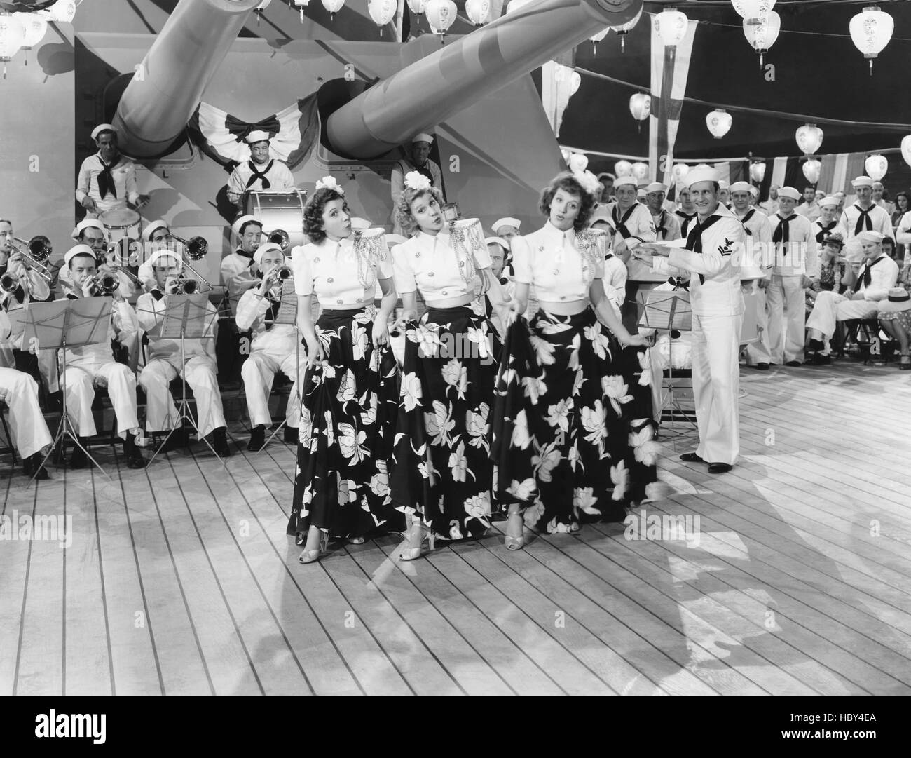 IN THE NAVY, from left, Maxene Andrews, Patty Andrews, Laverne Andrews ...