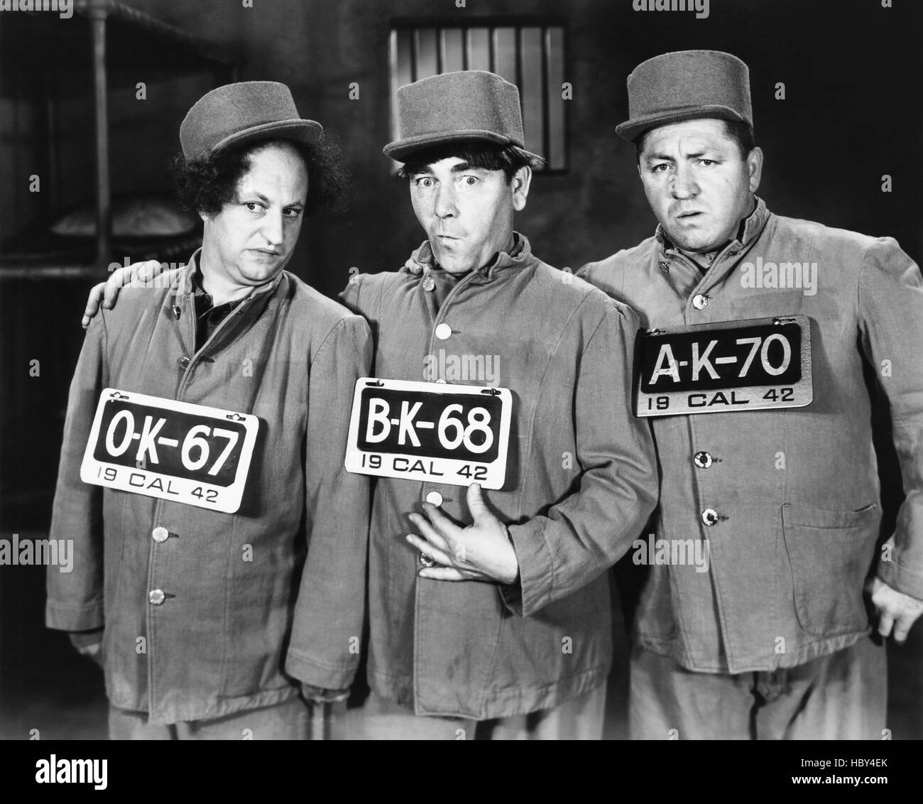 IN THE SWEET PIE AND PIE, from left, Larry Fine, Moe Howard, Curly ...