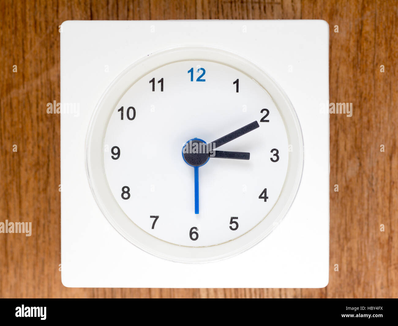 The second series of the sequence of time on the simple white analog ...