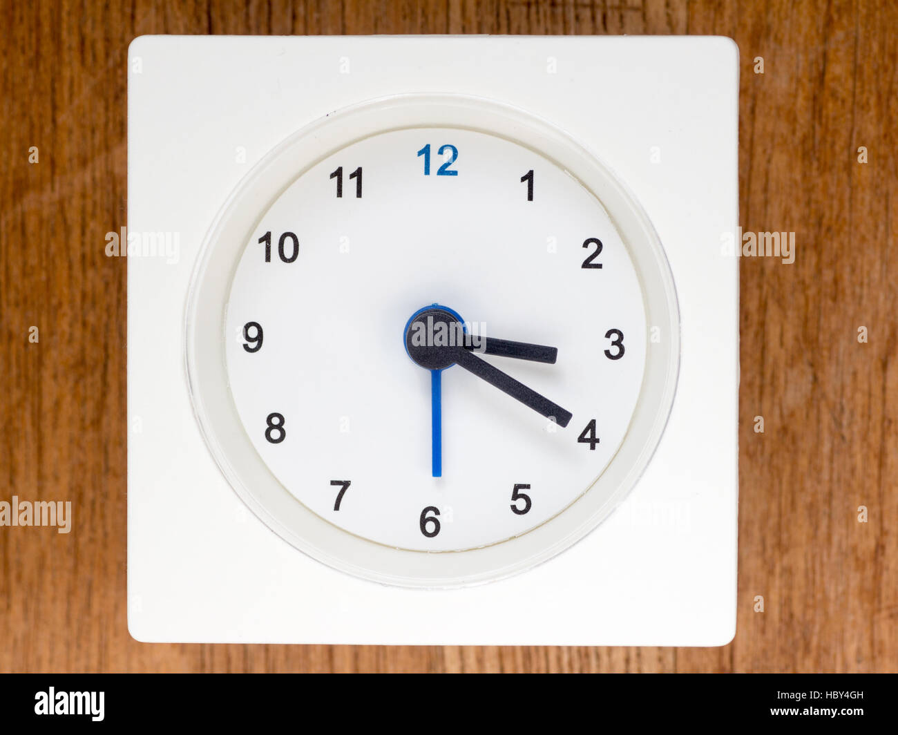 The second series of the sequence of time on the simple white analog ...