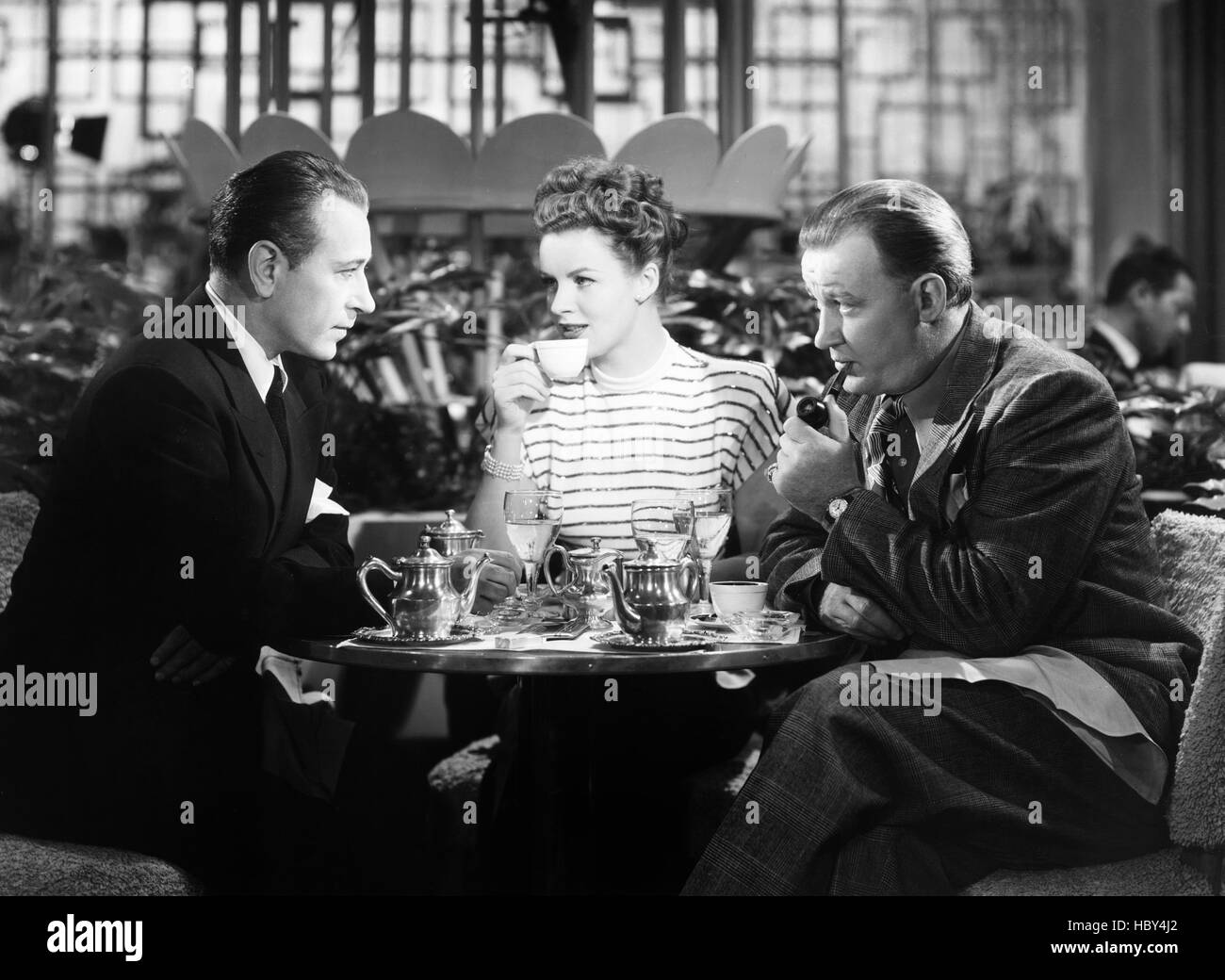 INTRIGUE, from left: George Raft, Helena Carter, Tom Tully, 1947 Stock ...