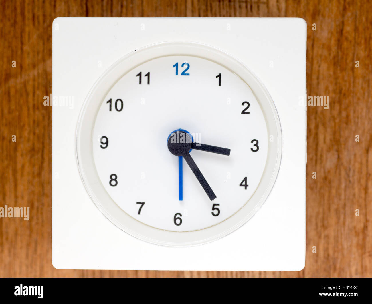 The second series of the sequence of time on the simple white analog ...