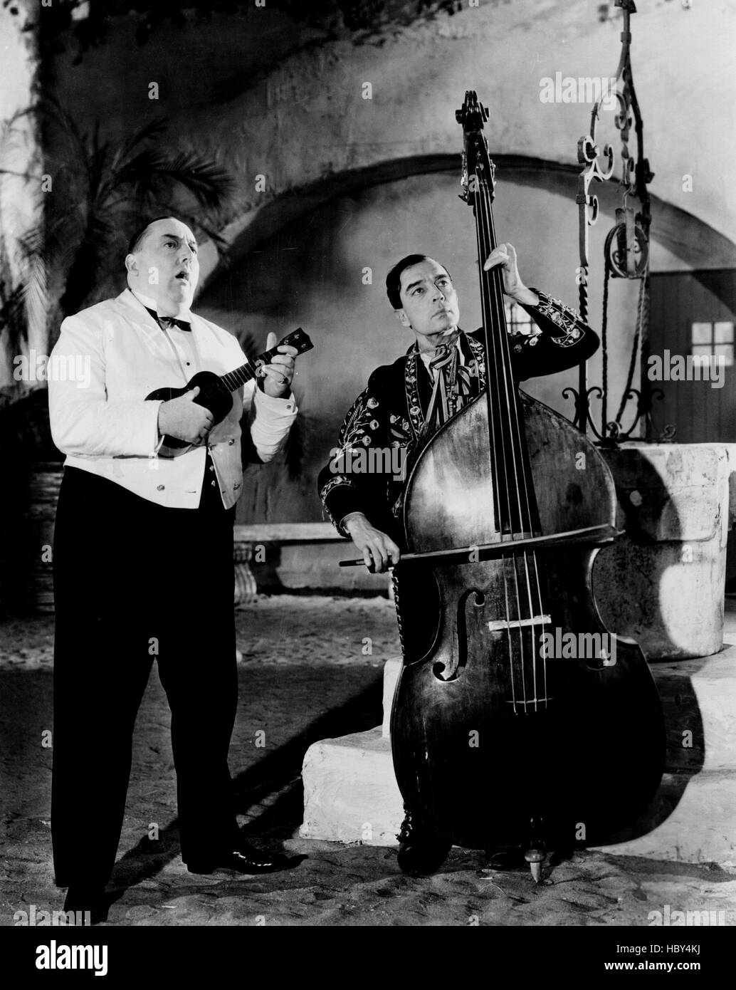 AN OLD SPANISH CUSTOM, (aka THE INVADER), from left, Clifford Heatherley, Buster Keaton, 1936 ...