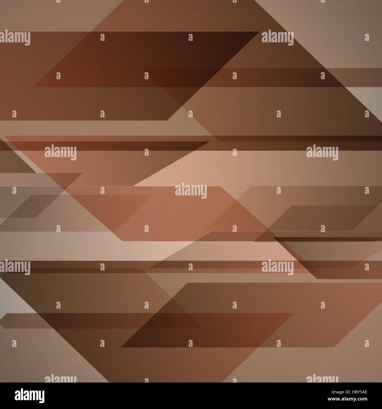 Abstract brown background with geometric shapes overlapping, stock ...