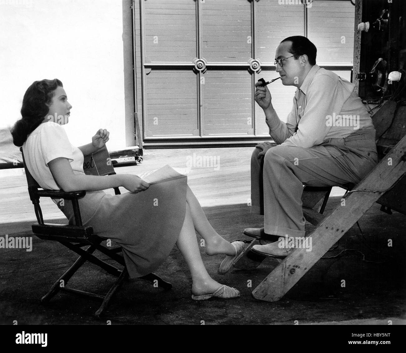 IT STARTED WITH EVE, Deanna Durbin, director Henry Koster on set, 1941 ...