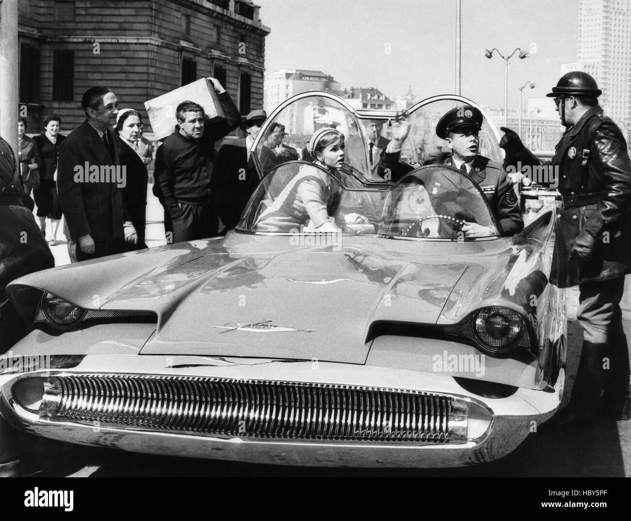 IT STARTED WITH A KISS, Debbie Reynolds, Glenn Ford, (in 1955 Lincoln ...