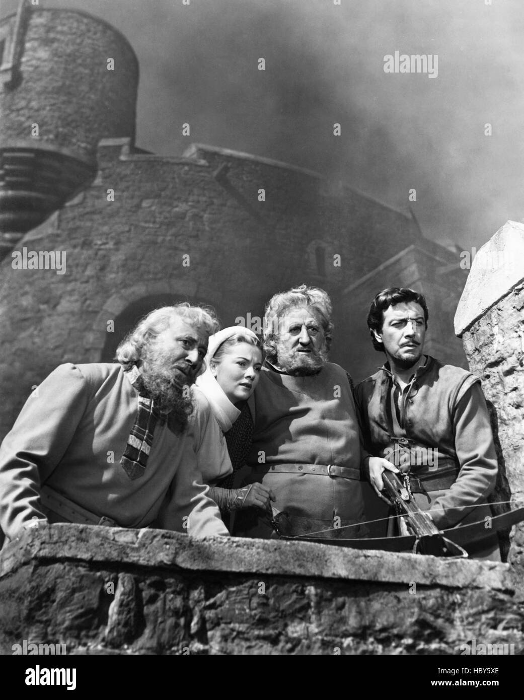 IVANHOE, from left: Felix Aylmer, Joan fontaine, Finlay Currie, Robert ...