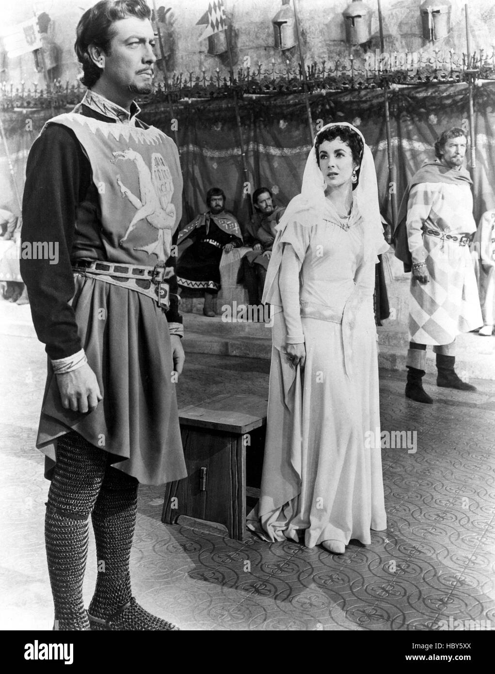 IVANHOE, Robert Taylor, Elizabeth Taylor, 1952 Stock Photo - Alamy