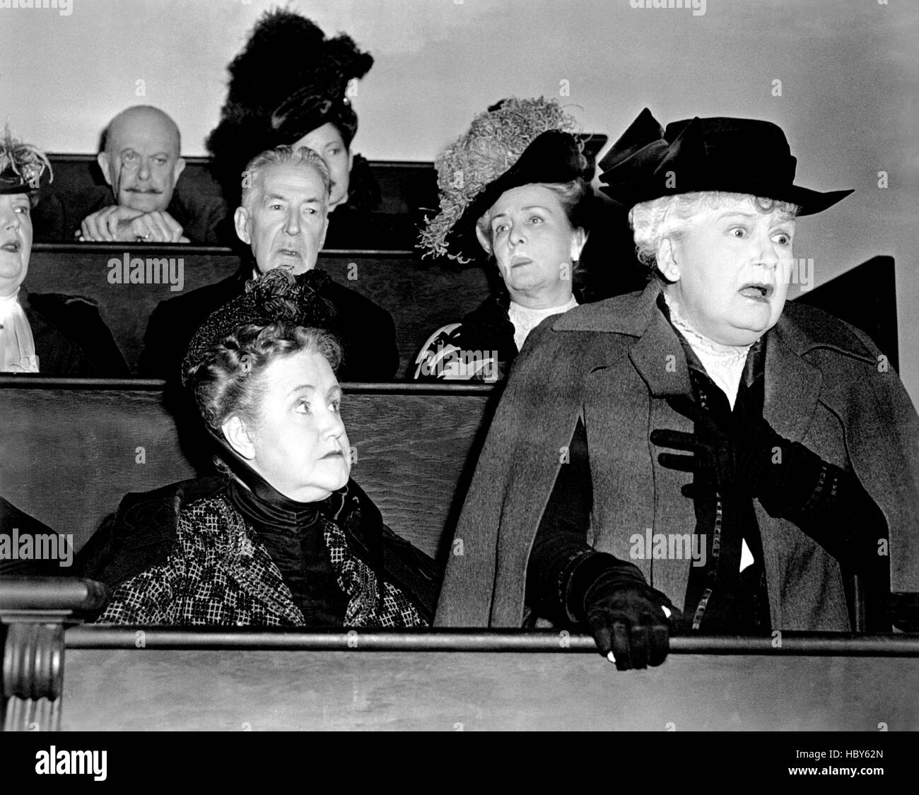 IVY, from left, front, Sara Allgood, Lucile Watson, 1947 Stock Photo ...