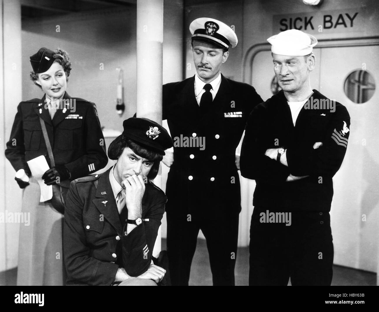 I WAS A MALE WAR BRIDE, from left: Ann Sheridan, Cary Grant, Gil Herman ...