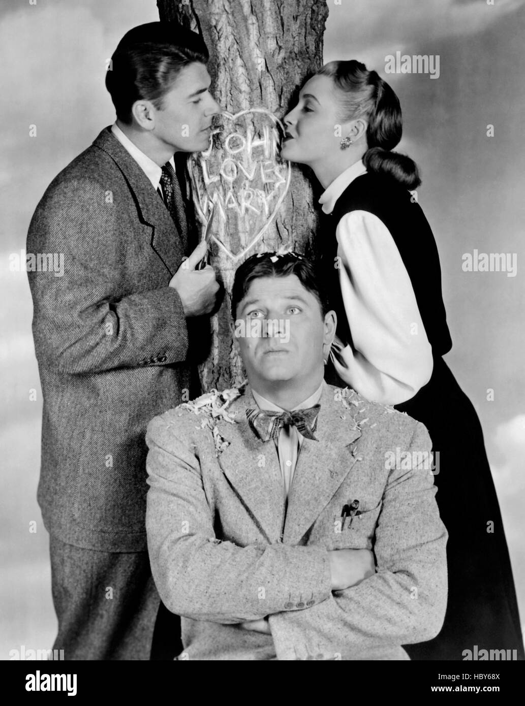 JOHN LOVES MARY, from left: Ronald Reagan, Jack Carson, Patricia Neal ...