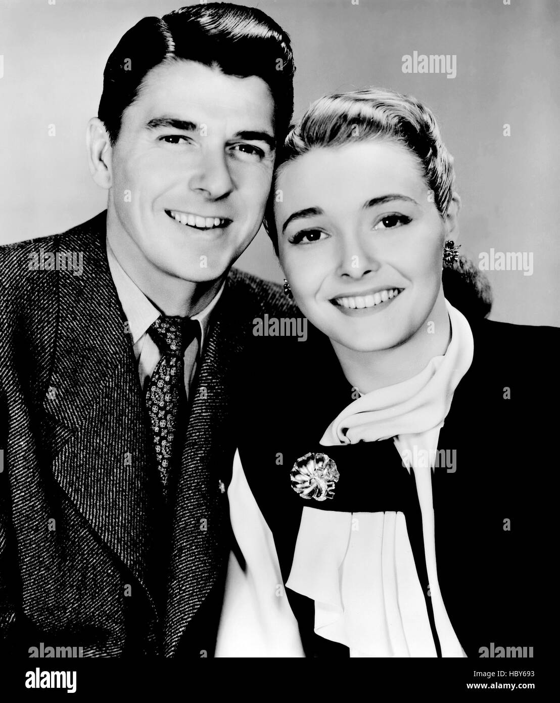 JOHN LOVES MARY, from left, Ronald Reagan, Patricia Neal, 1949 Stock ...