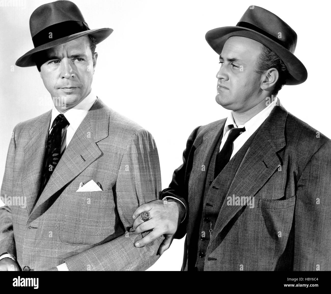 JOHNNY O'CLOCK, from left, Dick Powell, Lee J. Cobb, 1947 Stock Photo ...