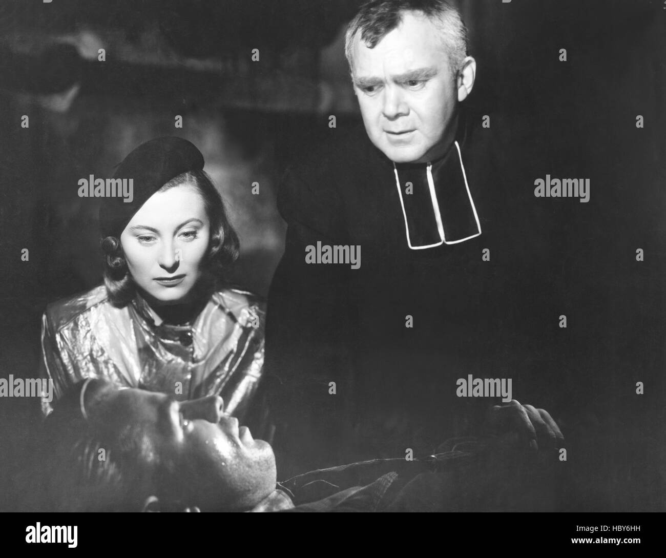 JOAN OF PARIS, top from left: Michele Morgan, Thomas Mitchell, bottom ...