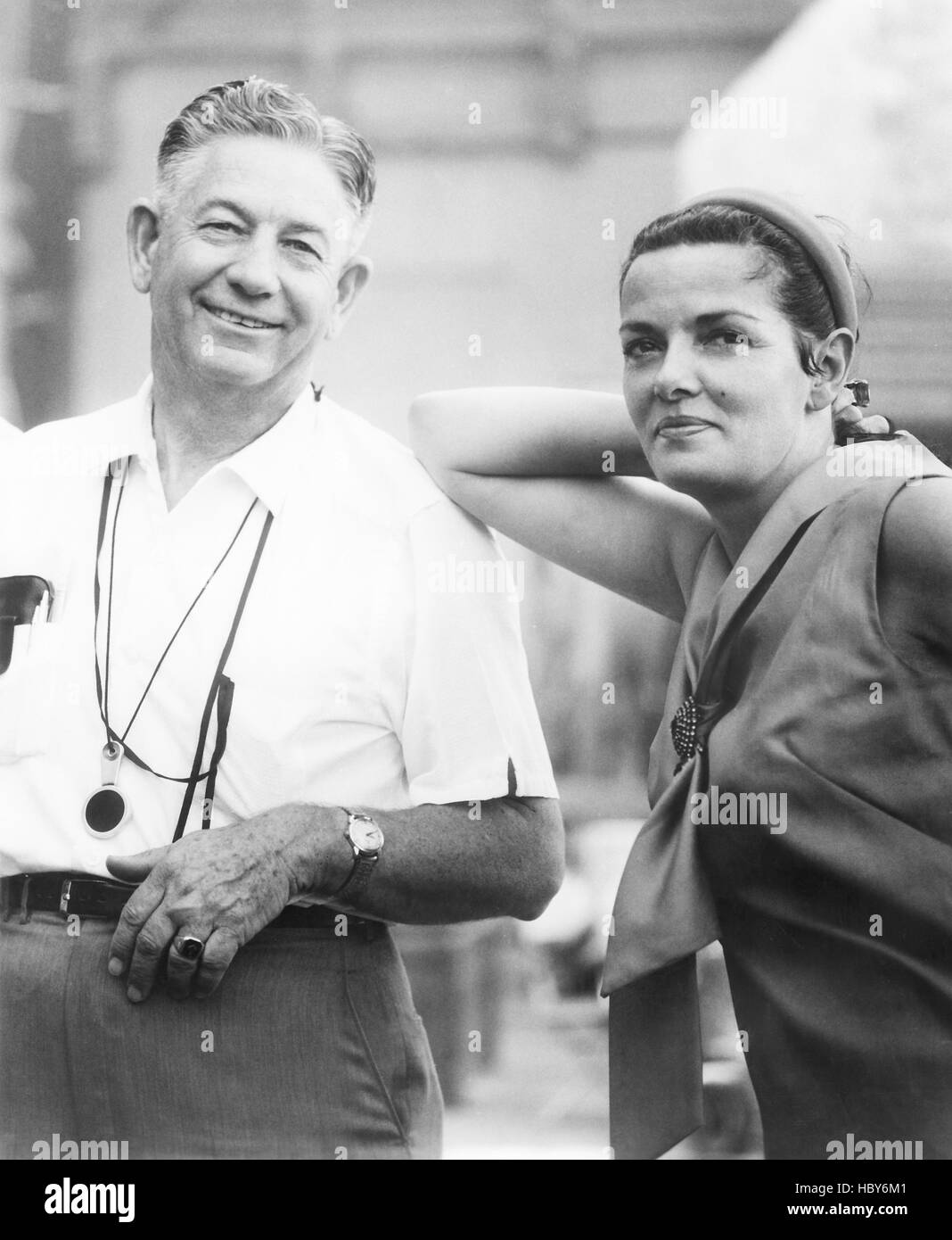 JOHNNY RENO, Harold E.Stine, (Cinematographer), Jane Russell, pose on ...