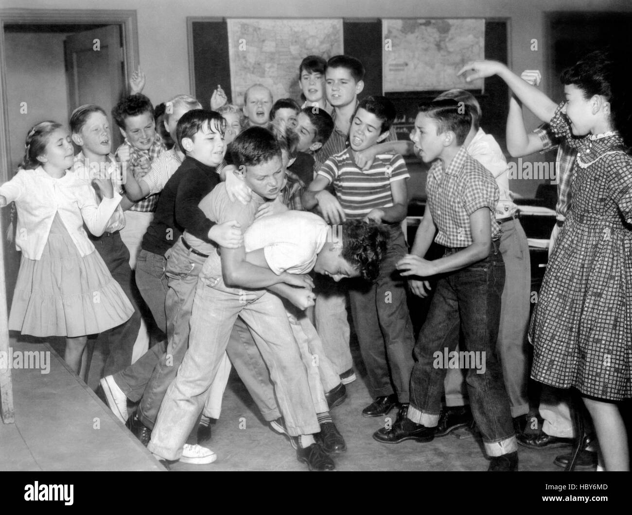 JOHNNY ROCCO, Richard Eyer, (in white shirt) 1958 Stock Photo - Alamy