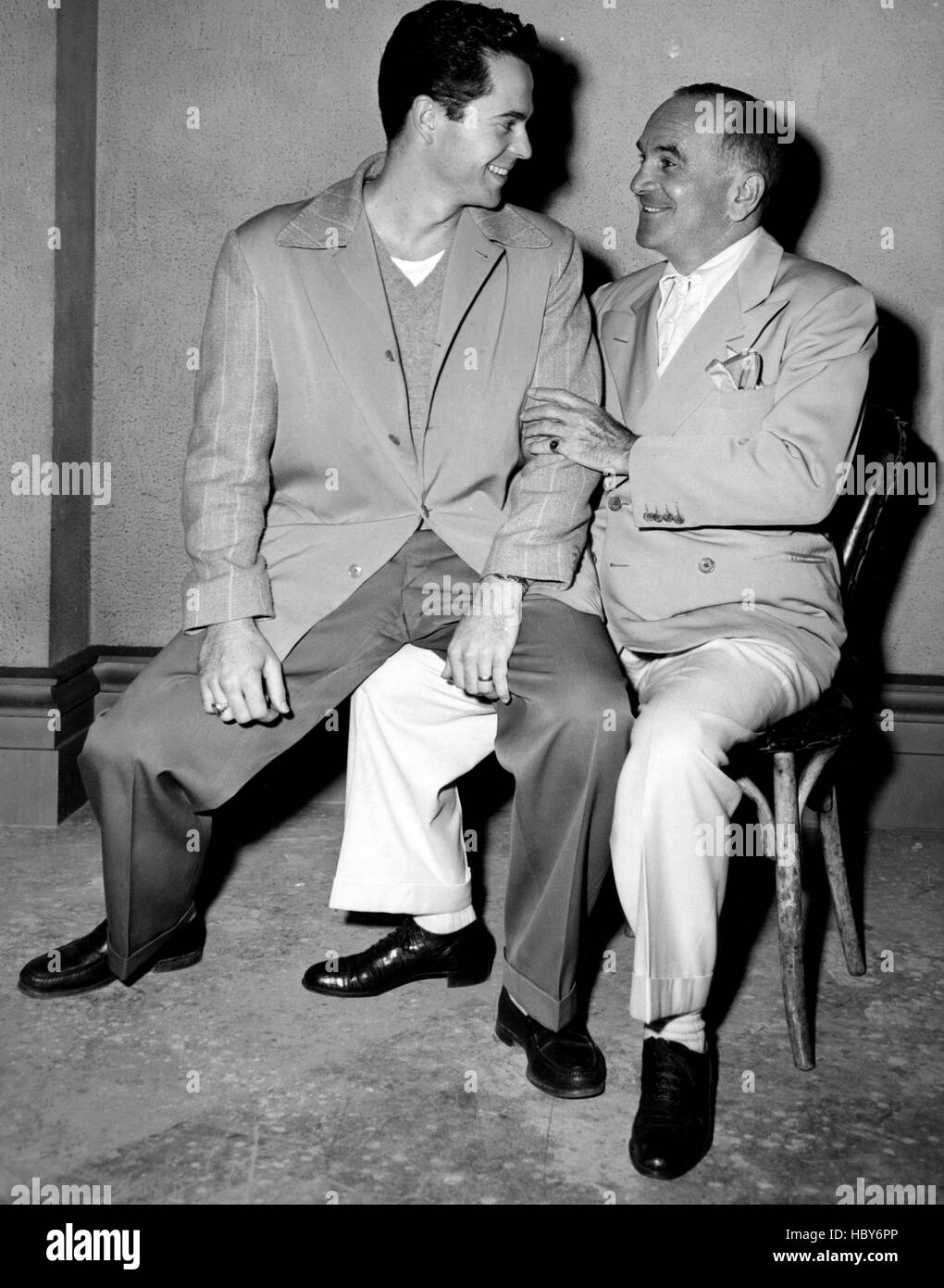 THE JOLSON STORY, from left: Larry Parks (who portrays Al Jolson in ...