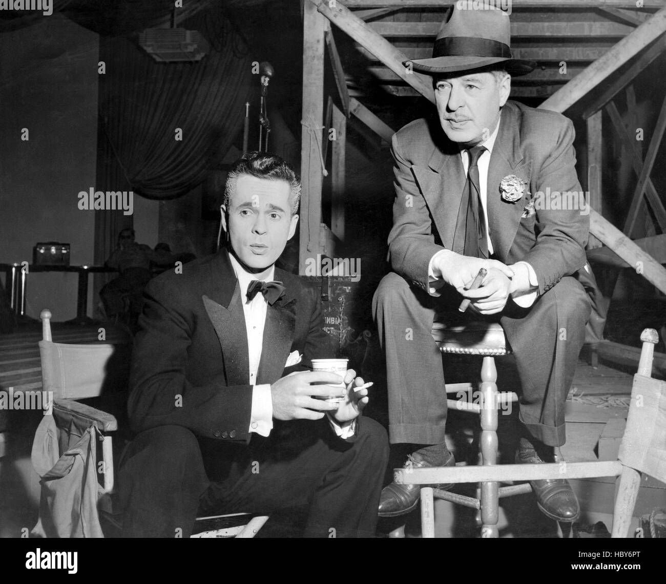 THE JOLSON STORY, from left: Larry Parks, director Alfred E. Green, on ...
