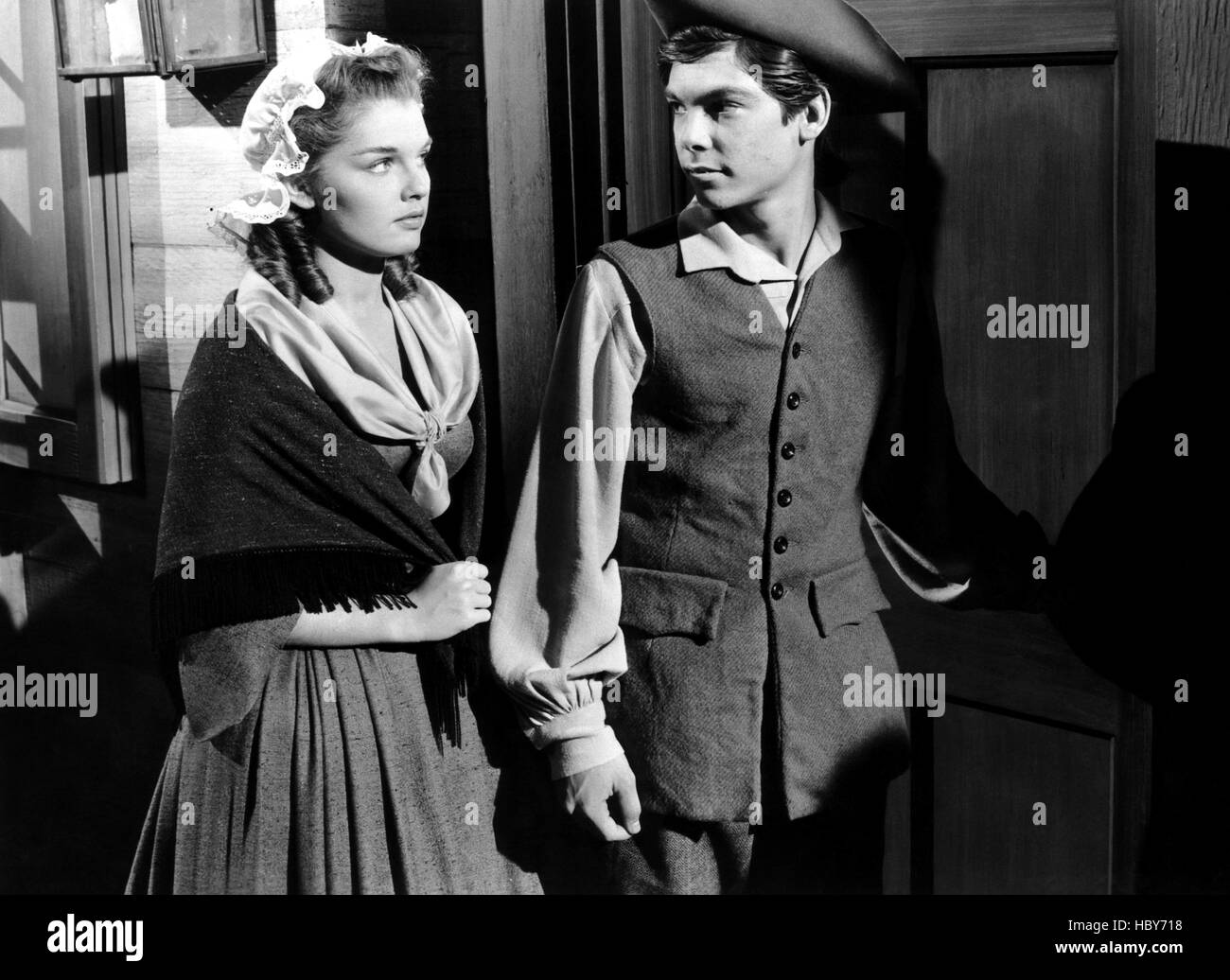 JOHNNY TREMAIN, Luana Patten, Hal Stalmaster, 1957 Stock Photo - Alamy