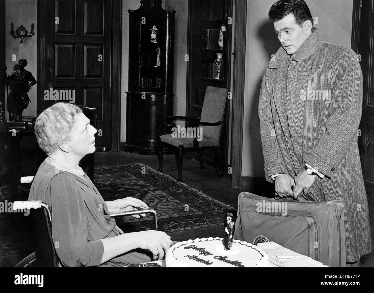 JOHNNY TROUBLE, Ethel Barrymore, Stuart Whitman, 1957 Stock Photo - Alamy