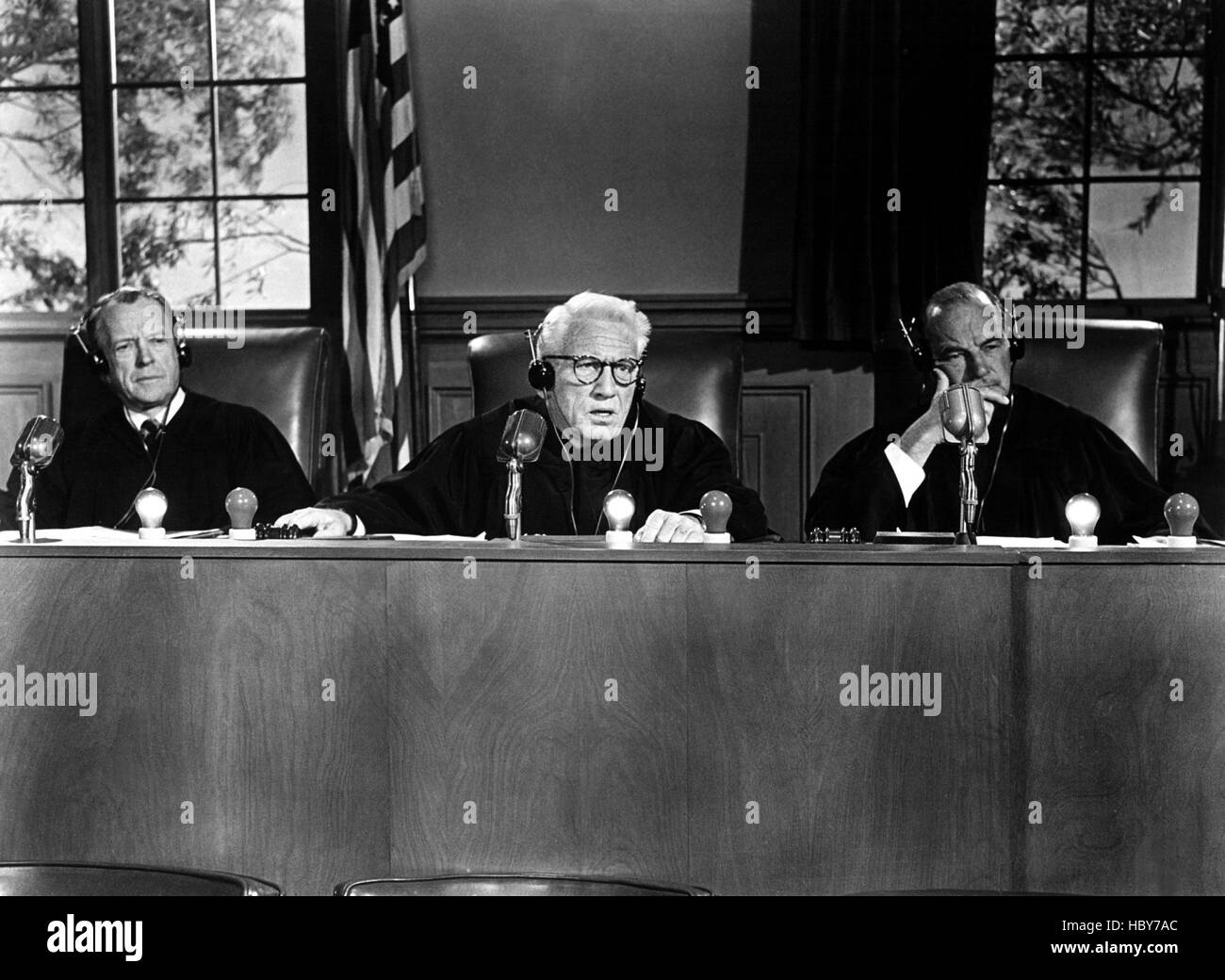 JUDGMENT AT NUREMBERG, Spencer Tracy, Ray Teal, 1961 Stock Photo - Alamy