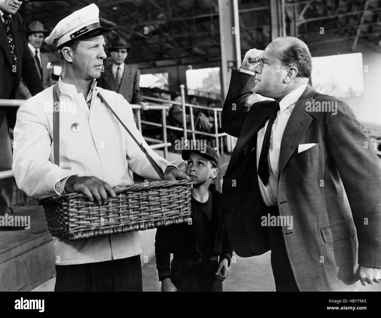 THE KID FROM LEFT FIELD, Dan Dailey (left), Billy Chapin (center), 1953 ...