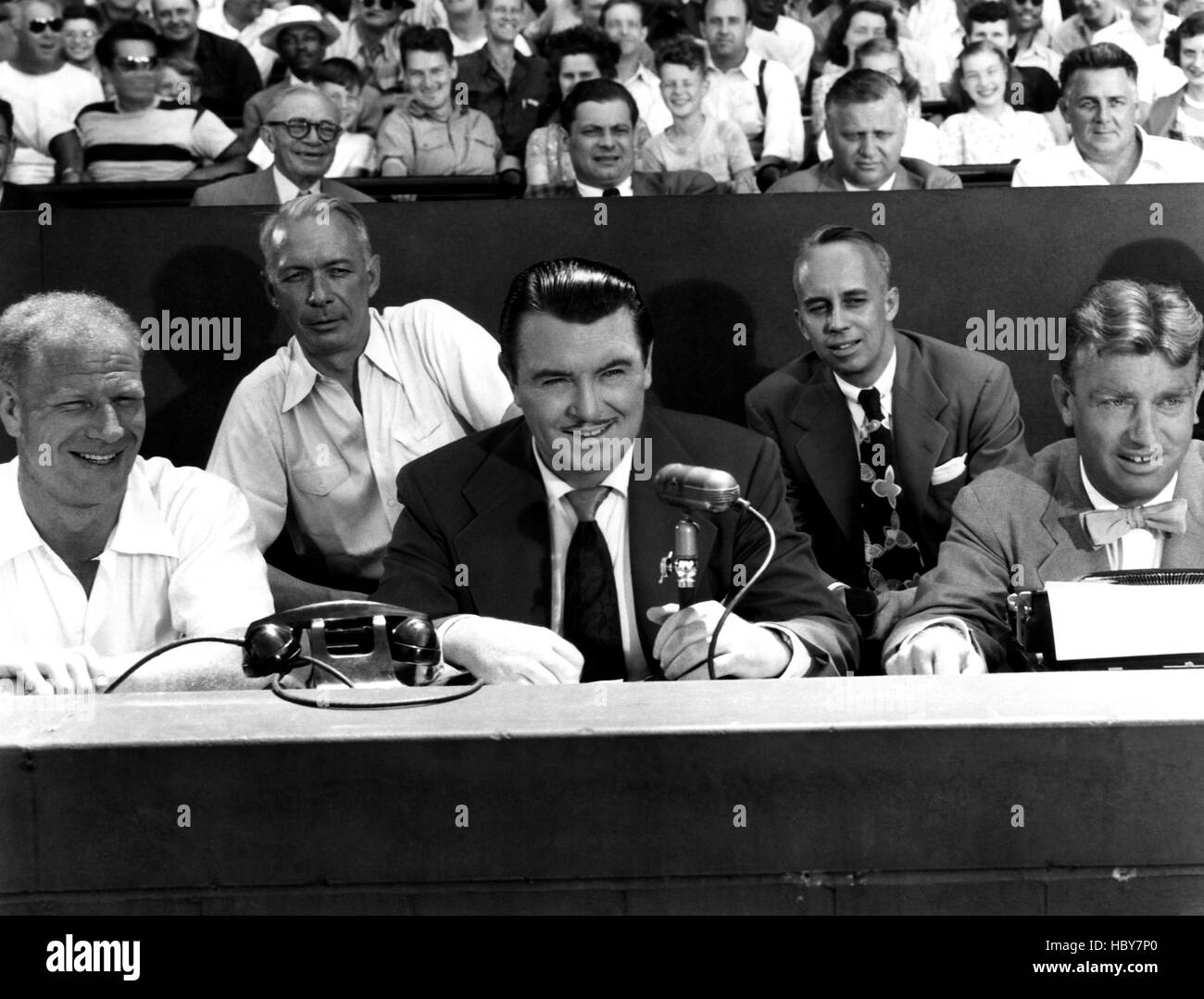 THE KID FROM CLEVELAND, Bill Veeck (left), George Brent, (center), 1949 ...