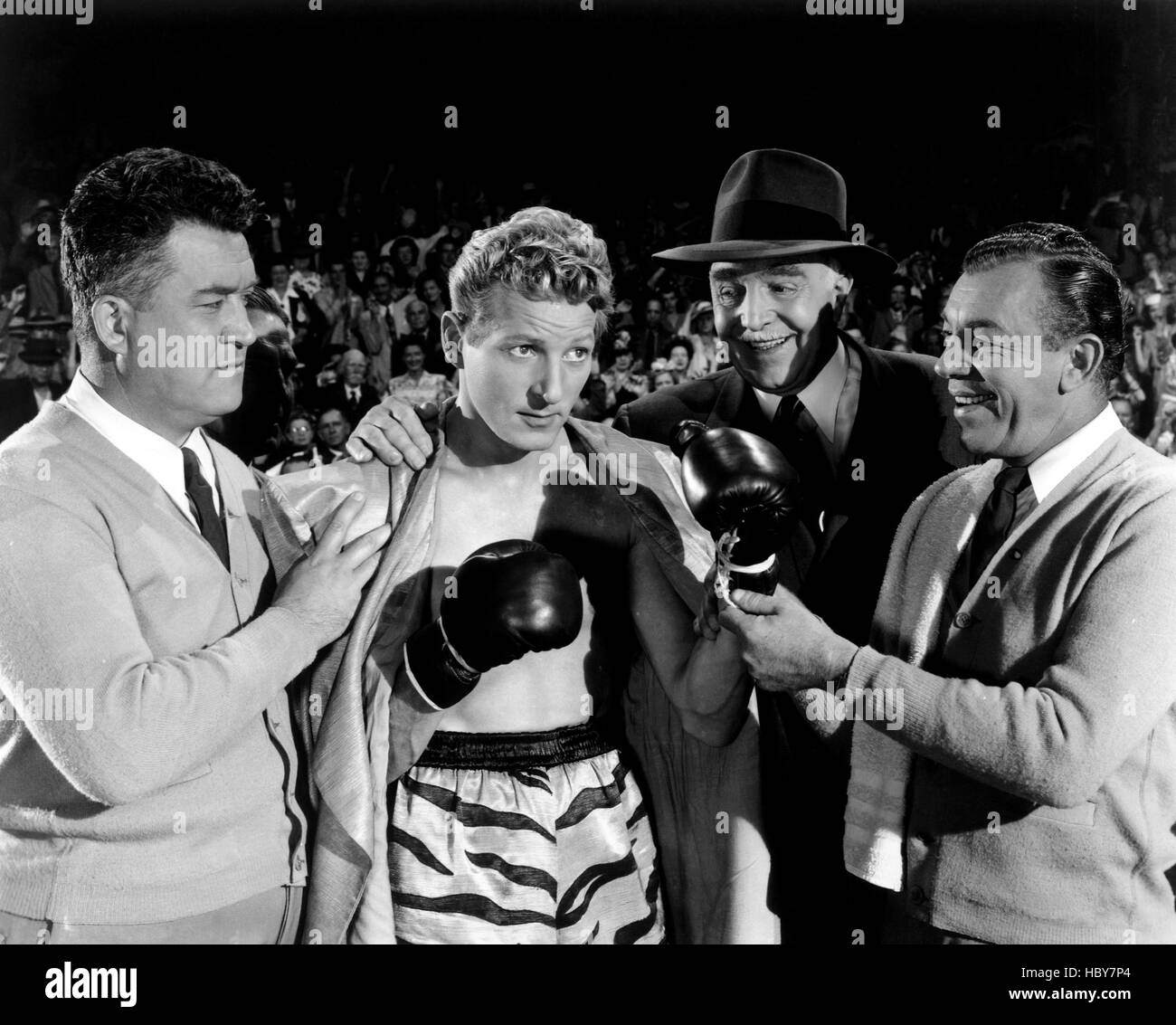 THE KID FROM BROOKLYN, Tom Kennedy (left), Danny Kaye (second left ...