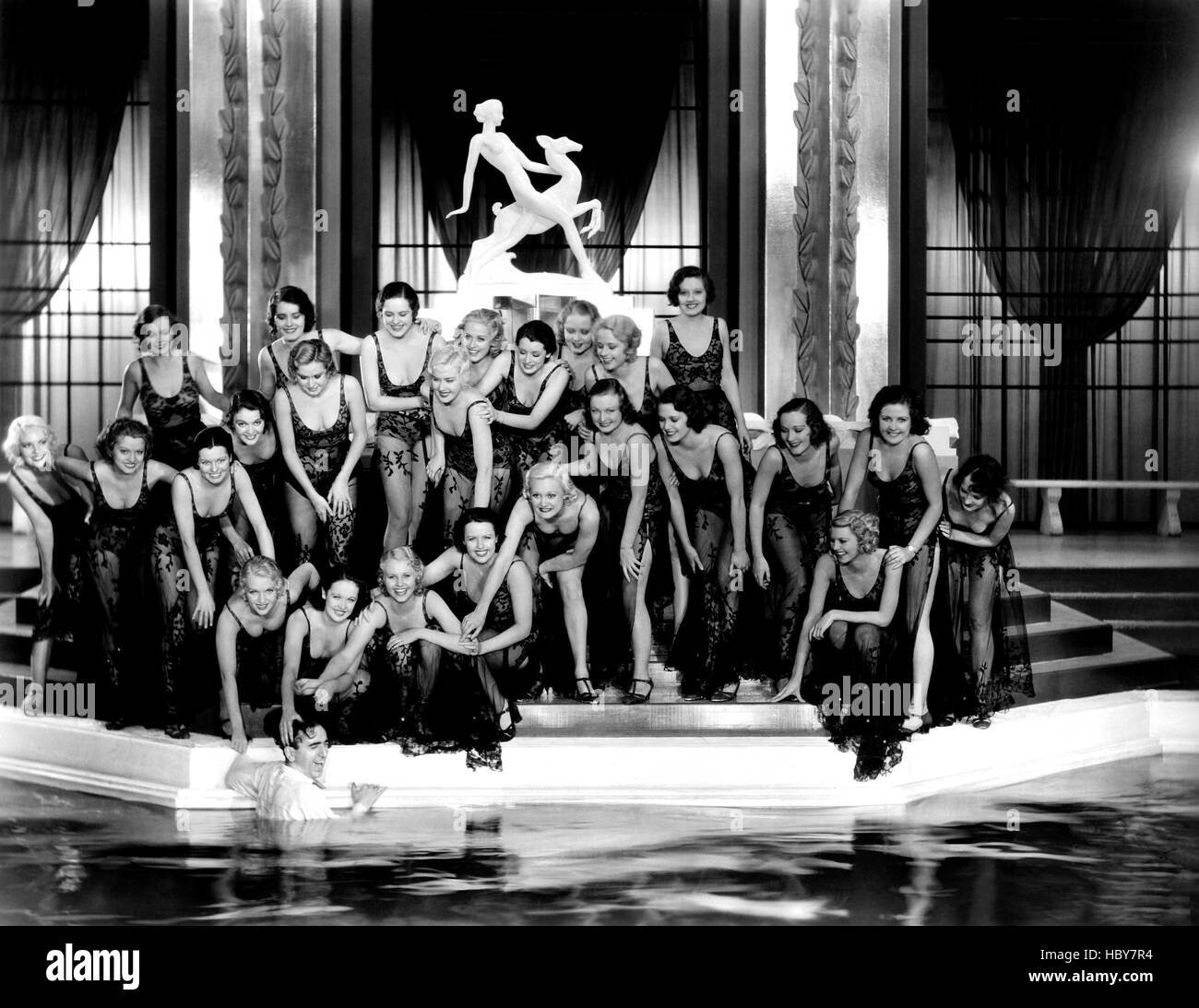 THE KID FROM SPAIN, dance director Busby Berkeley, being dunked by ...