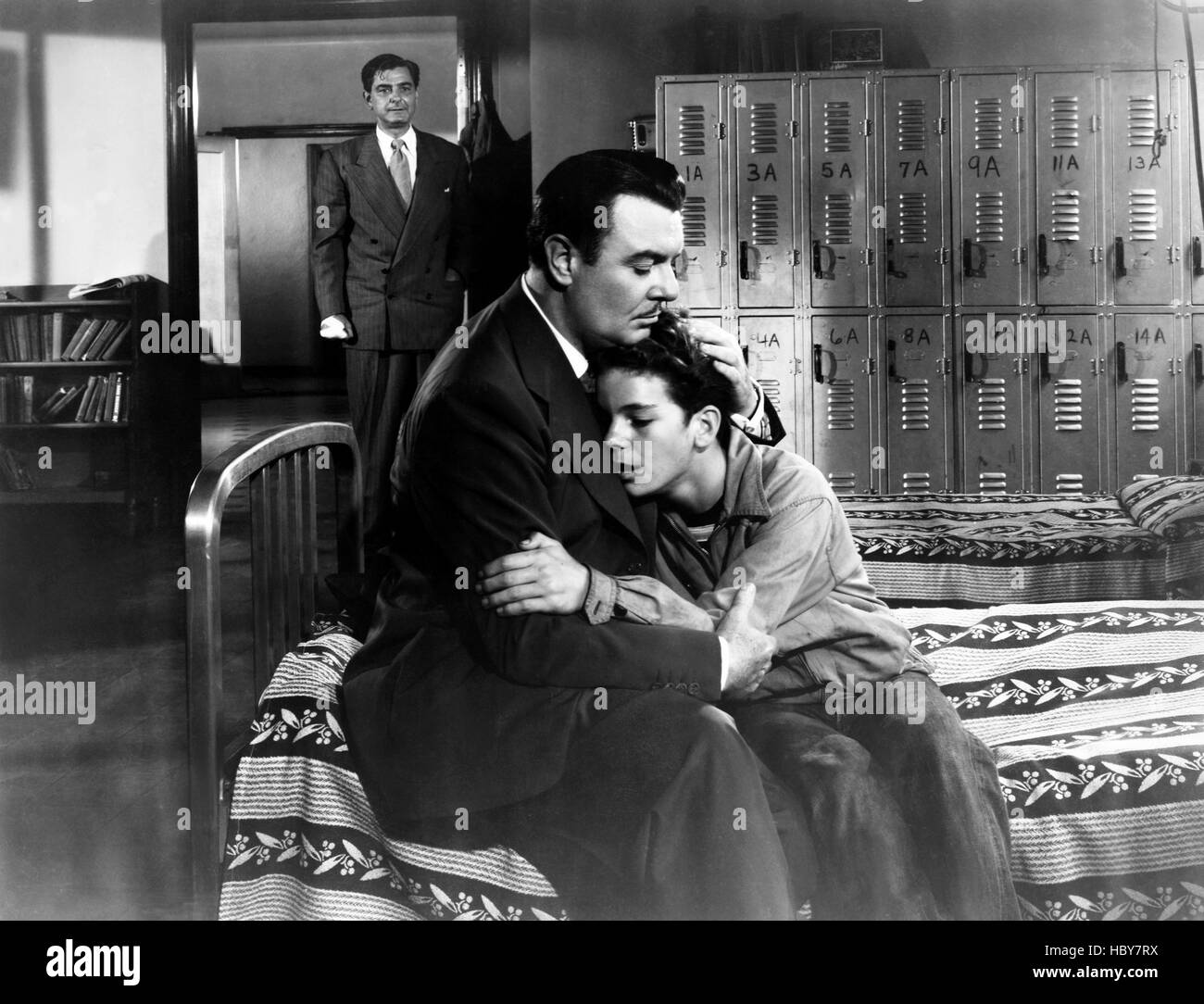 THE KID FROM CLEVELAND, from left, John Beradino, George Brent, Russ ...