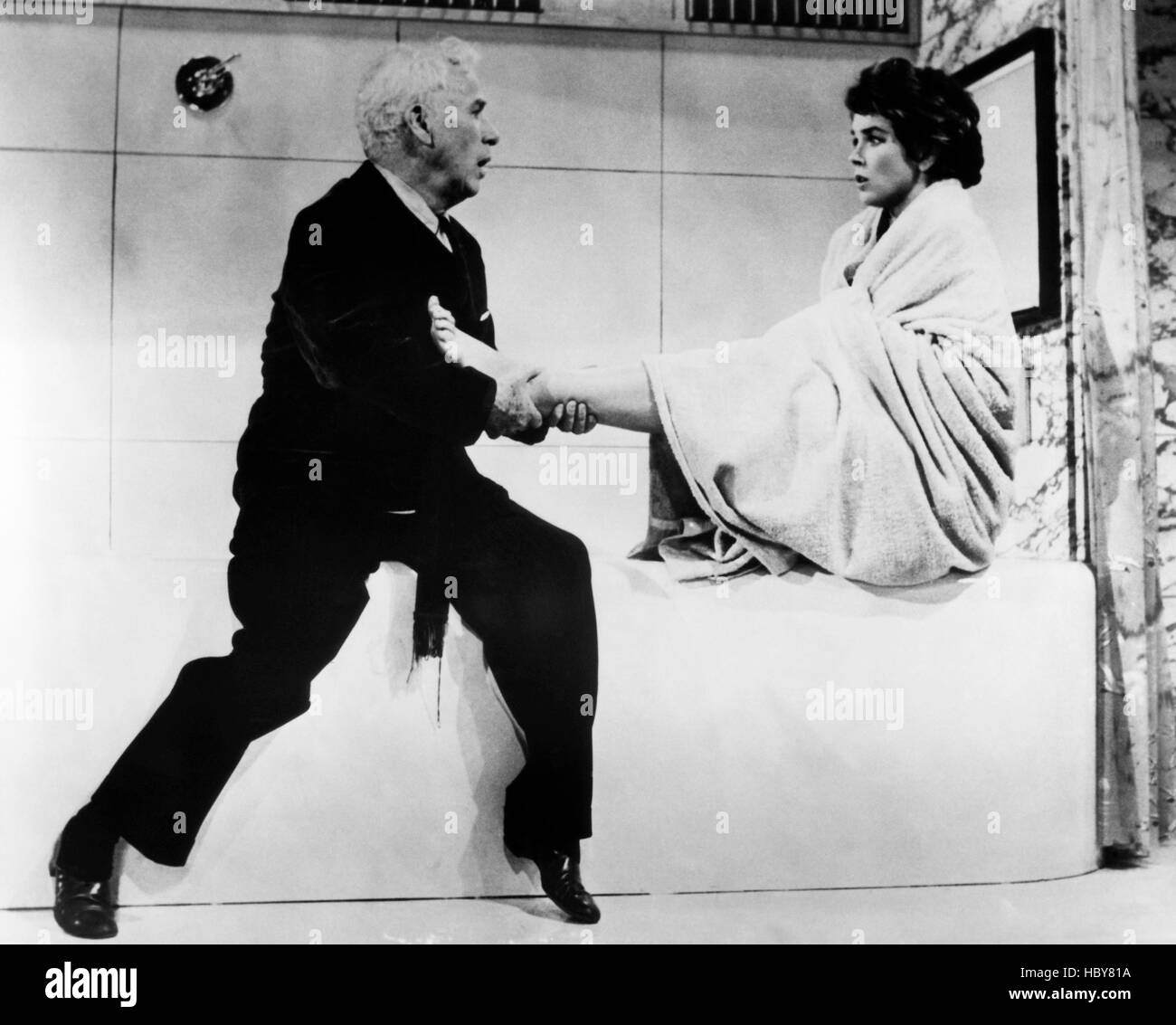 A KING IN NEW YORK, Charles Chaplin, Dawn Addams, 1957 Stock Photo - Alamy