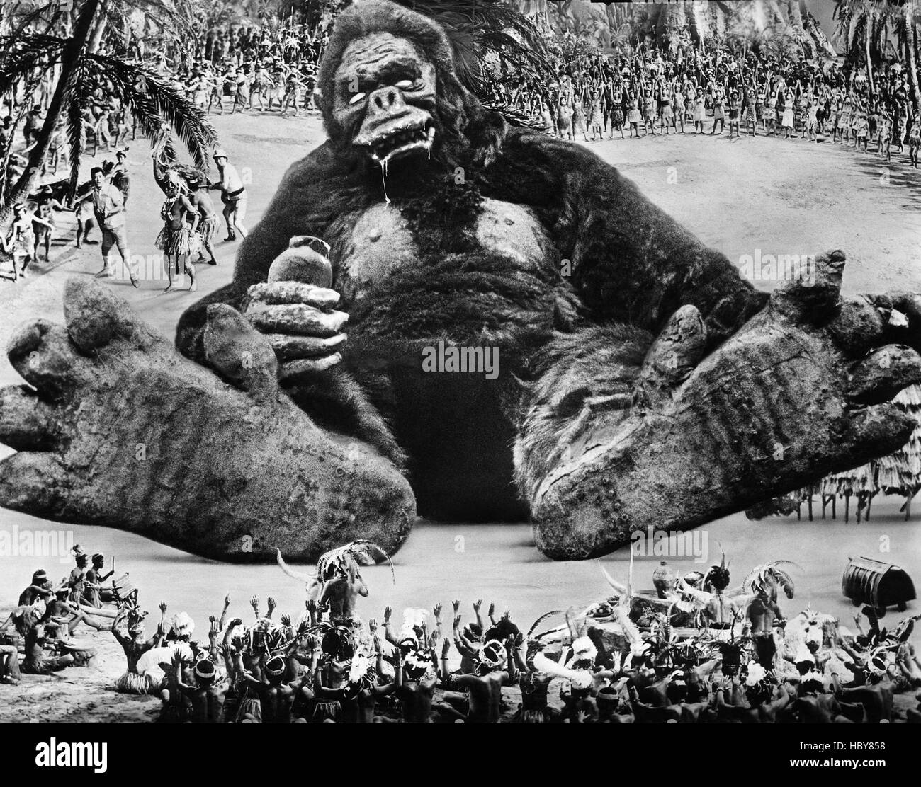 KING KONG VS. GODZILLA, (aka KINGUKONGU TAI GOJIRA), Shoichi Hirose as King Kong, 1962 Stock ...
