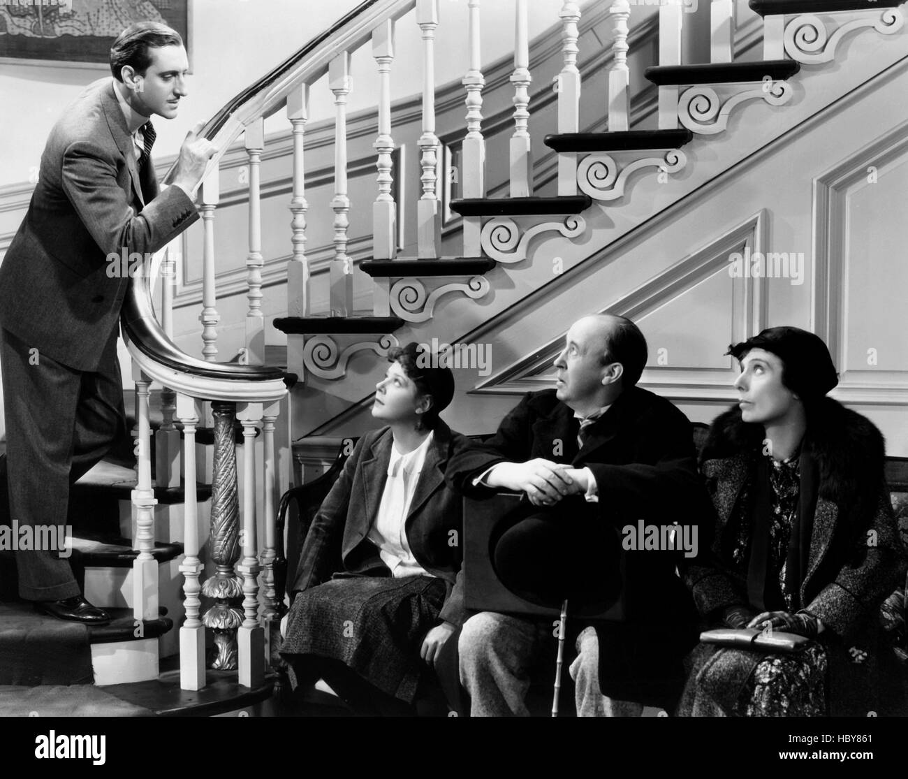 KIND LADY, from left, Barbara Shields, Dudley Digges, Eily Malyon, 1935 ...