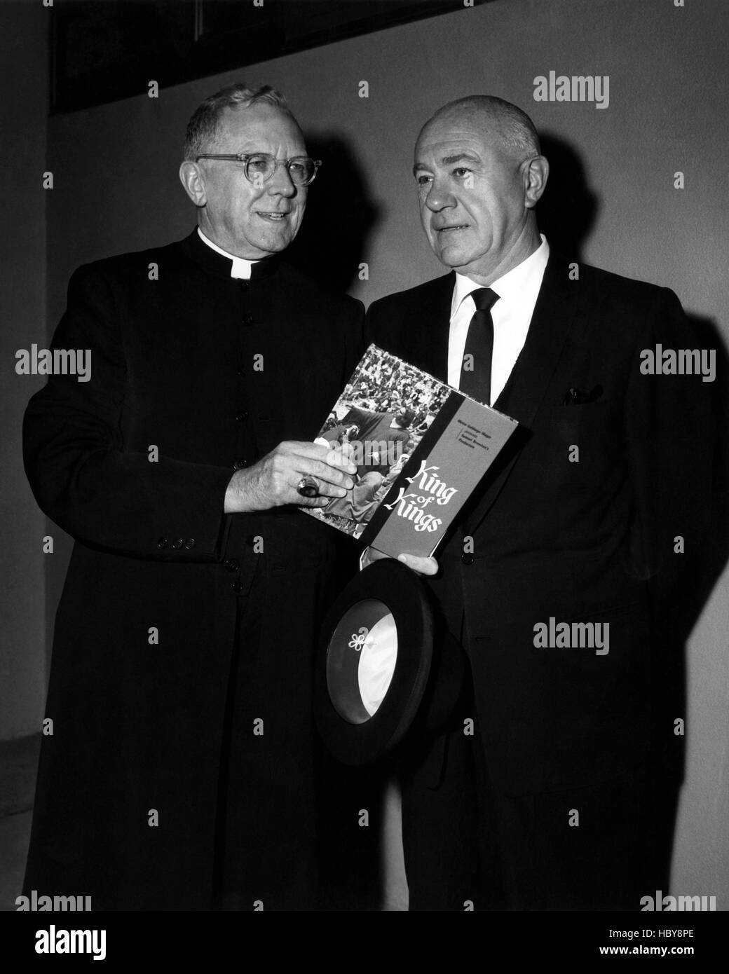 James Cardinal McIntyre of Los Angeles, MGM studio head Sol C. Siegel ...