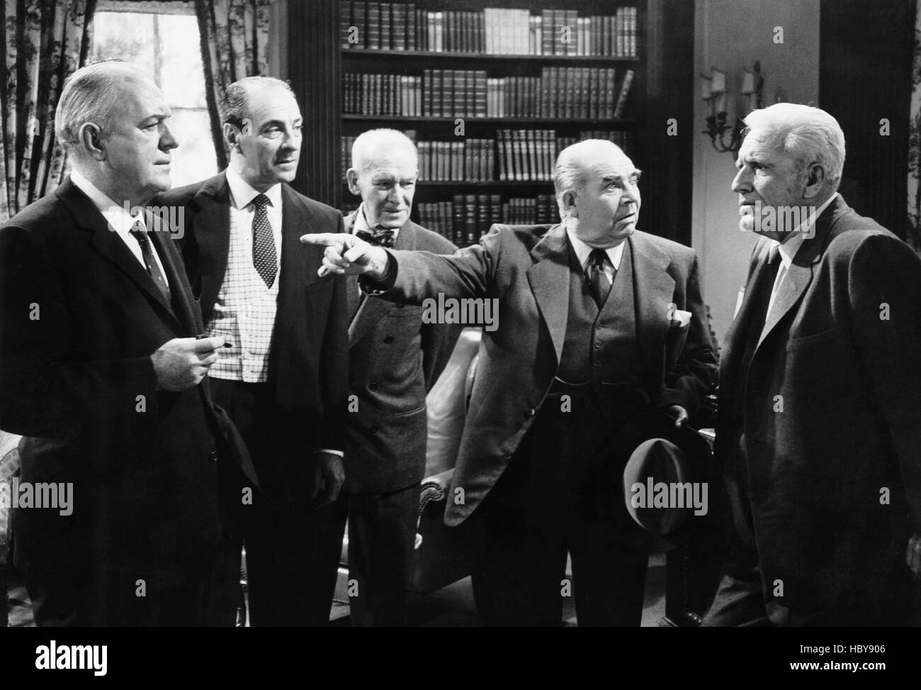 THE LAST HURRAH, from left, Pat O'Brien, Ricardo Cortez, James Gleason ...