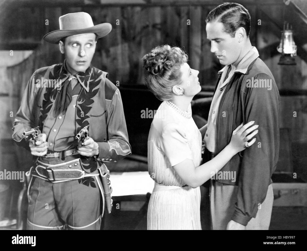 LADY IN A JAM, from left: Ralph Bellamy, Irene Dunne, Patric Knowles ...