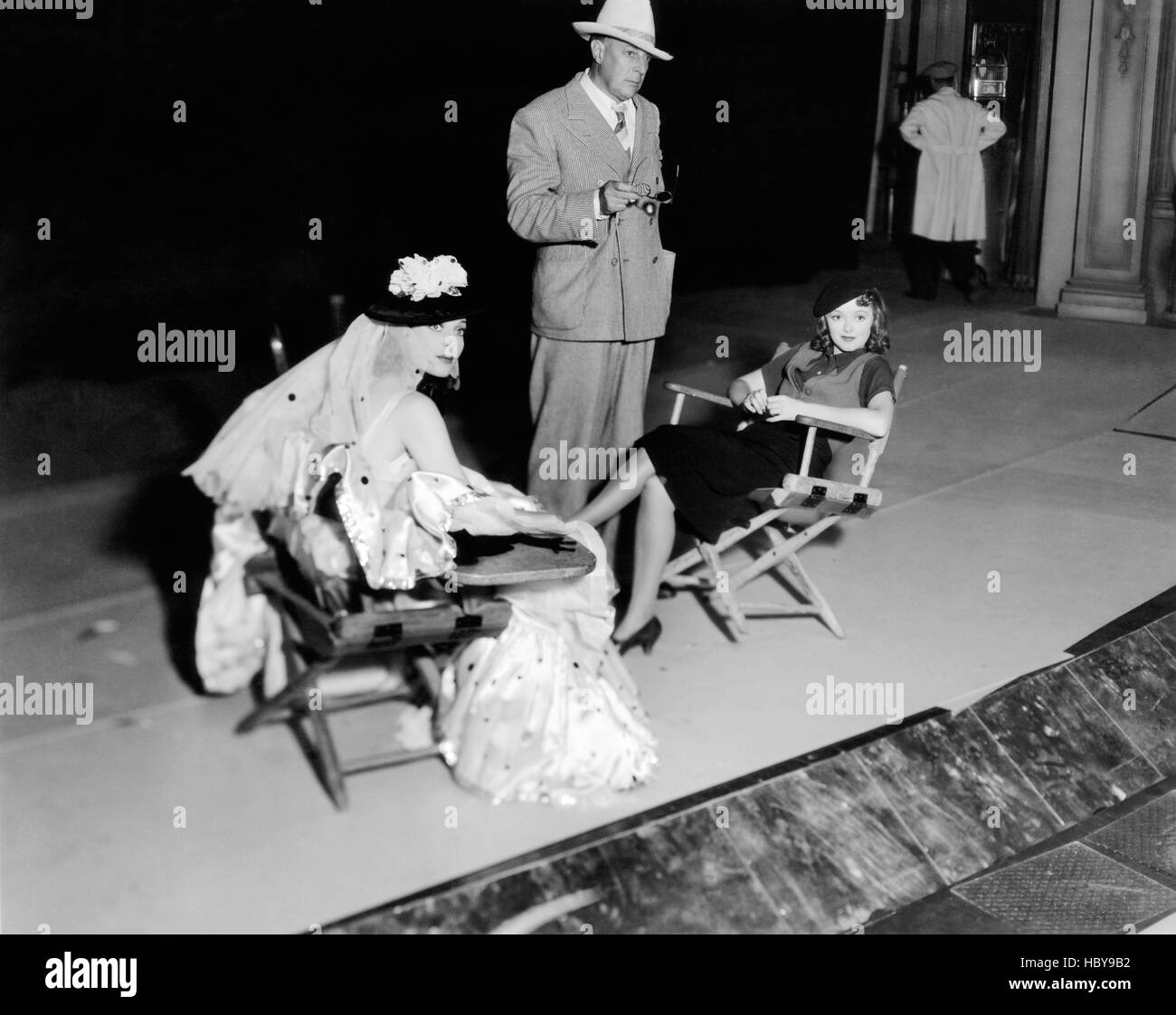 LADIES IN LOVE, from left, Loretta Young, director Edward H. Griffith ...