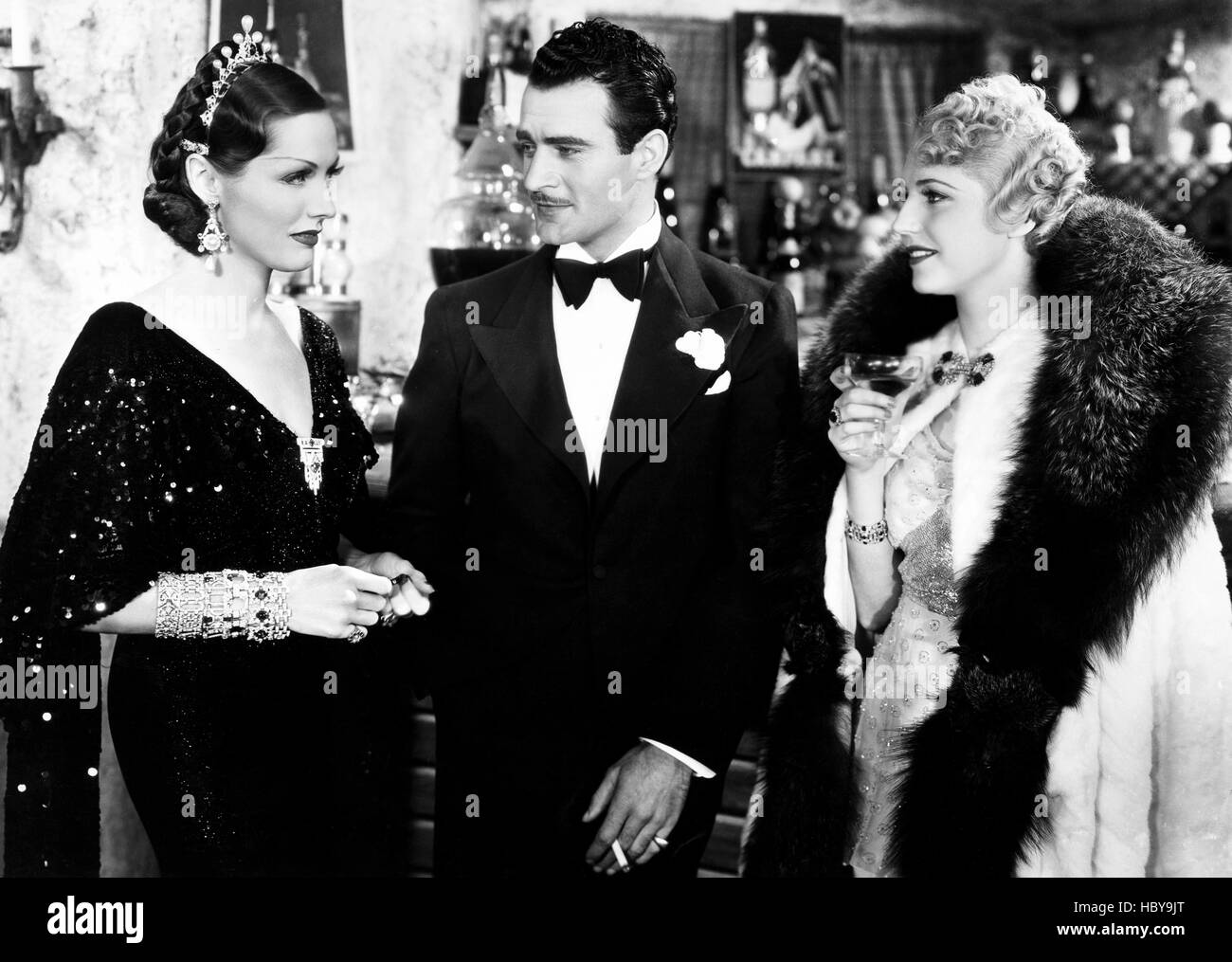 LADIES LOVE DANGER, from left, Adrienne Ames, Gilbert Roland, Mona ...