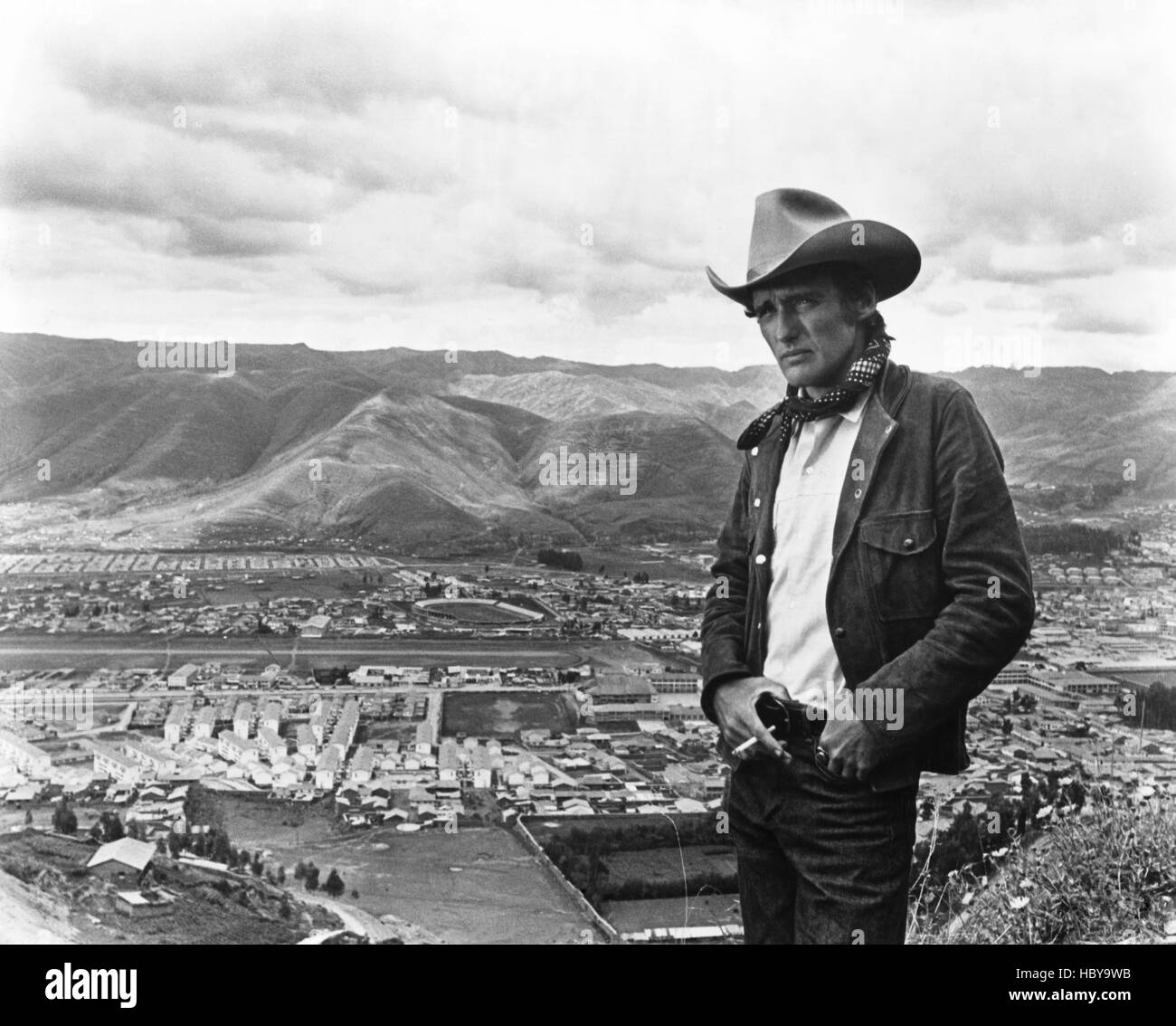 THE LAST MOVIE, director and star Dennis Hopper, on location in Peru ...