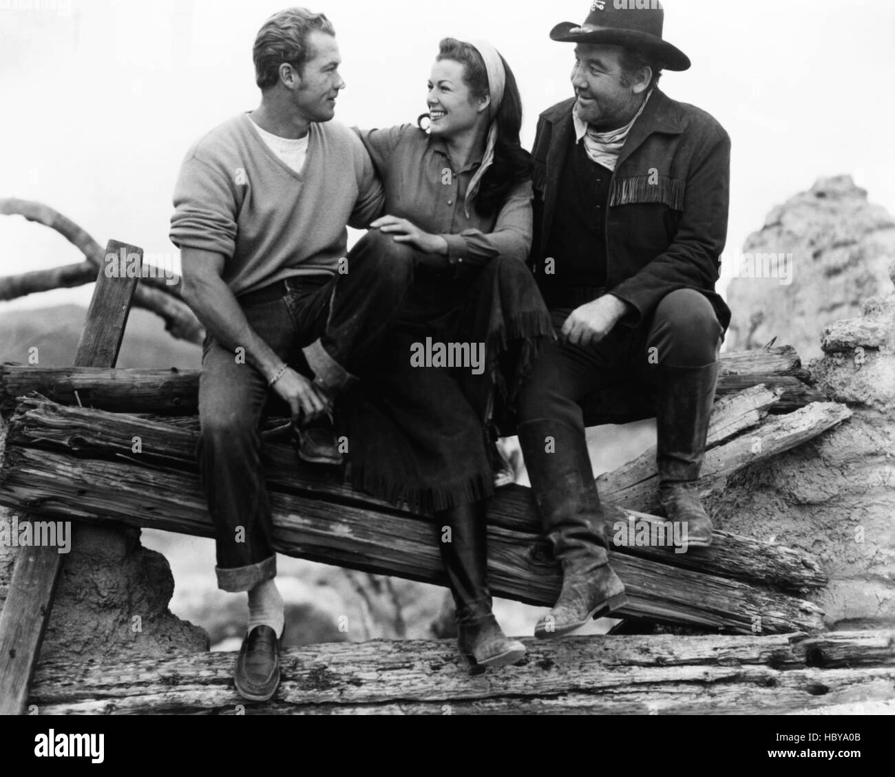 LAST OF THE COMANCHES, Bill Williams, left, visits wife Barbara Hale ...