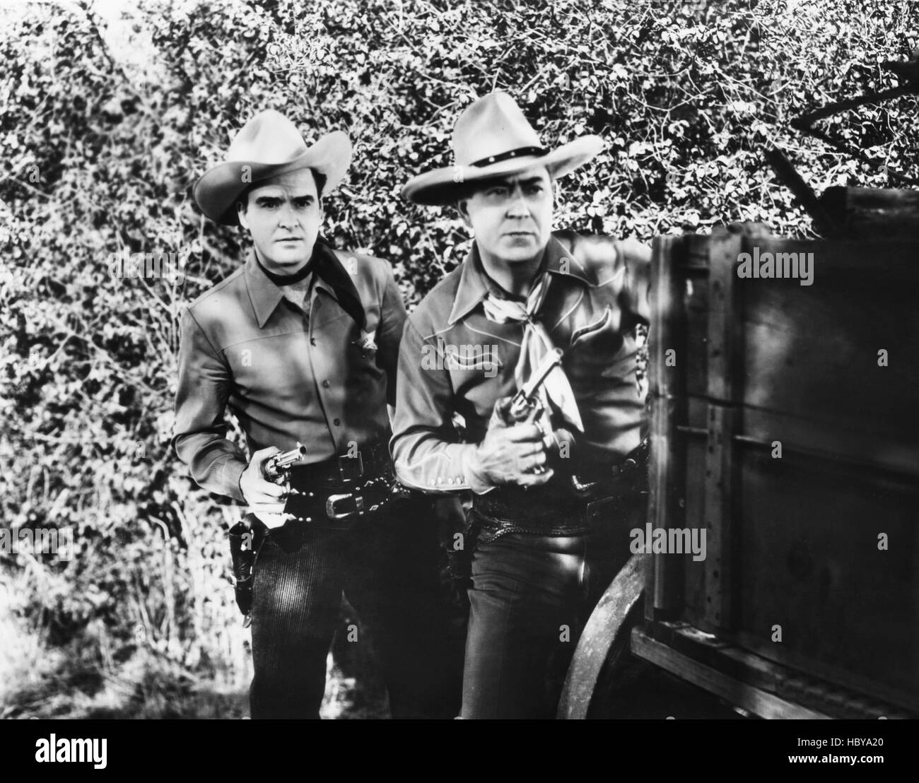 LAW OF THE PANHANDLE, from left, Riley Hill, Johnny Mack Brown, 1950 ...
