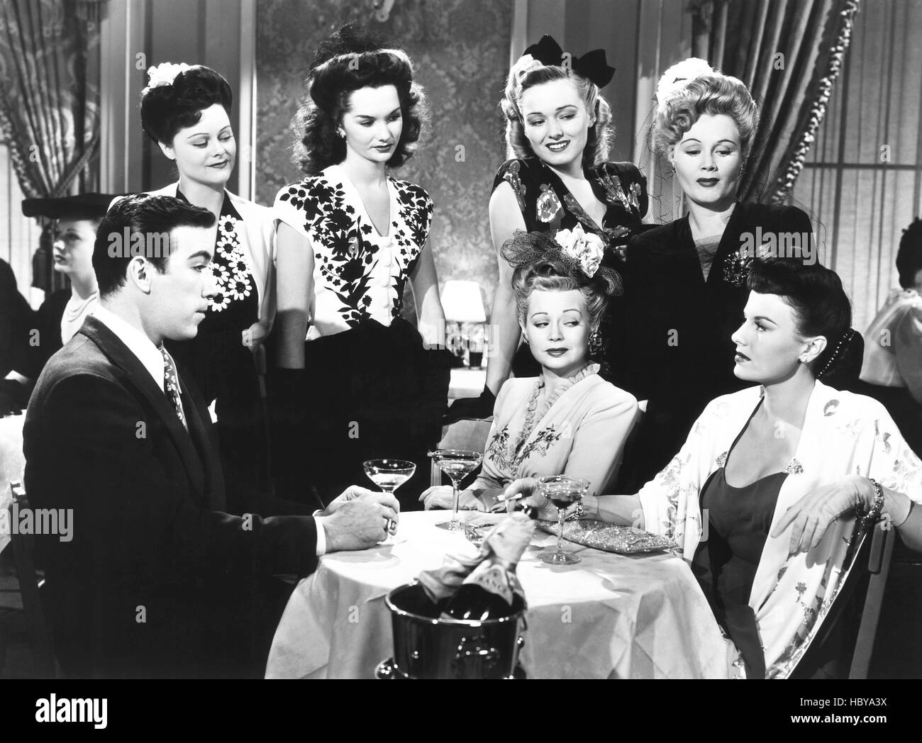 LADIES OF WASHINGTON, seated from left: Anthony Quinn, Robin Raymond ...