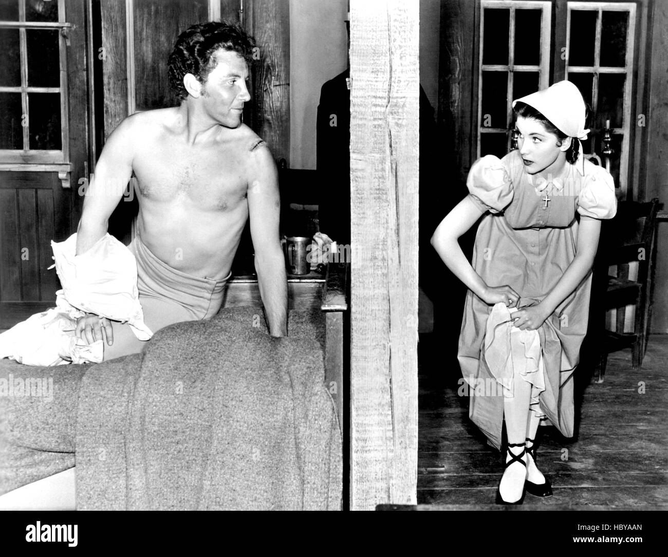 LES MISERABLES, Cameron Mitchell, Debra Paget, 1952, (c) 20th Century Fox, TM & Copyright ...