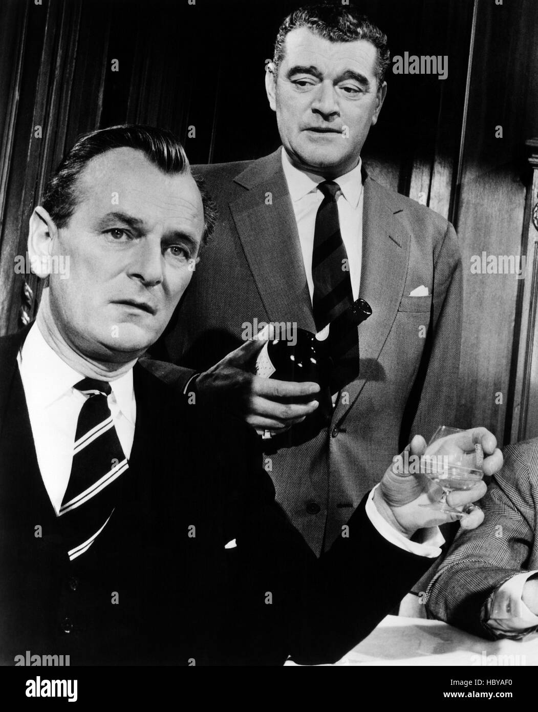 THE LEAGUE OF GENTLEMEN, Nigel Patrick, Jack Hawkins, 1959 Stock Photo ...