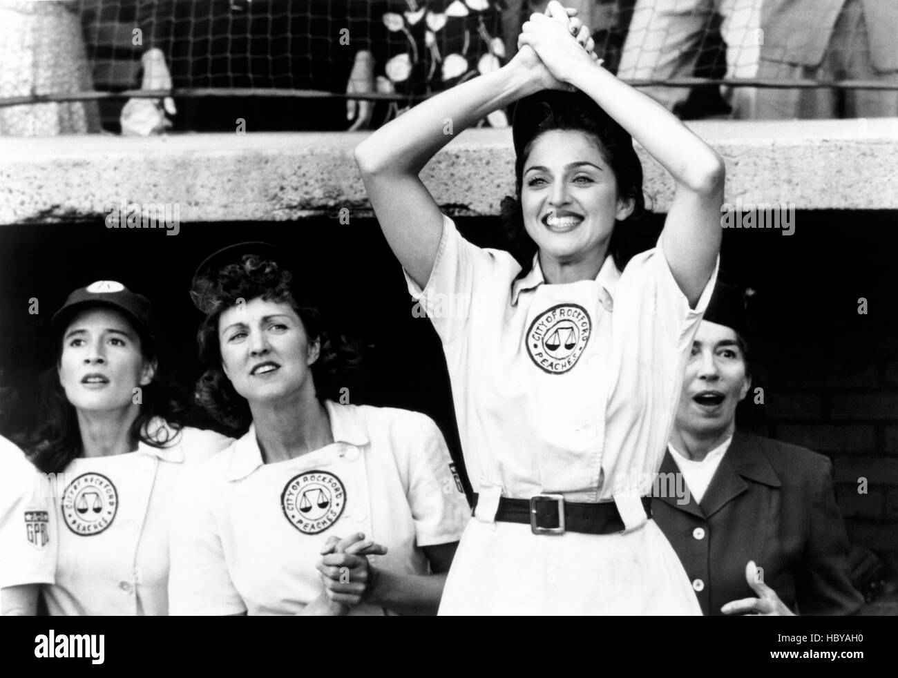 A LEAGUE OF THEIR OWN, from left: Anne Elizabeth Ramsay, Sharon Szmidt ...
