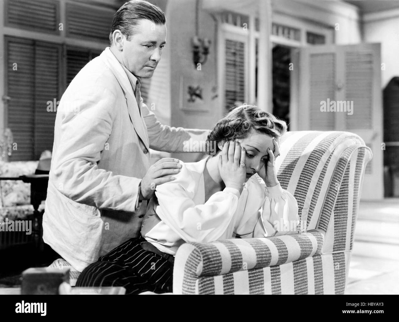 THE LETTER, from left, Herbert Marshall, Bette Davis, 1940 Stock Photo ...