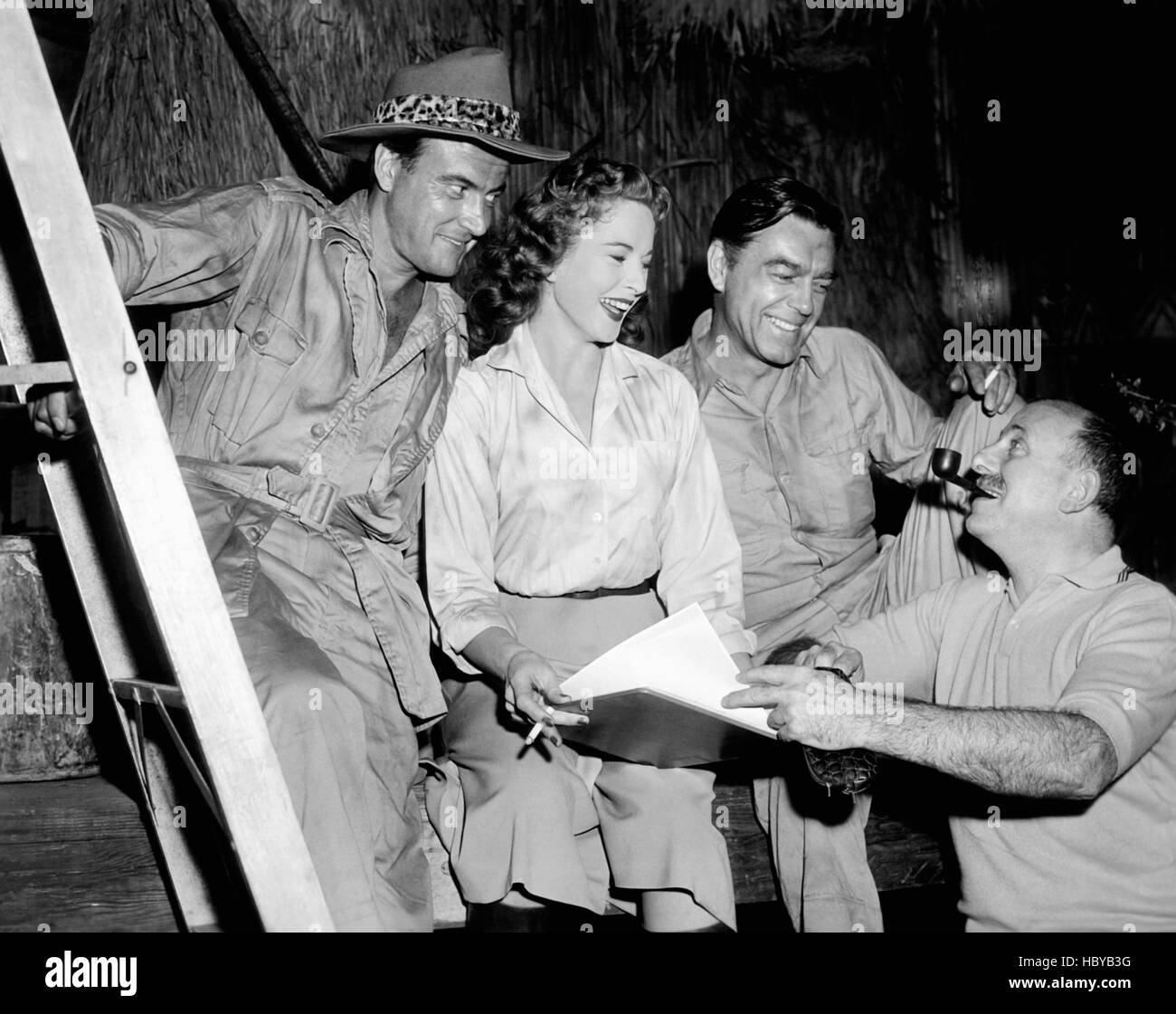 THE LEECH WOMAN, from left: John Van Dreelen, Coleen Gray, Phillip ...