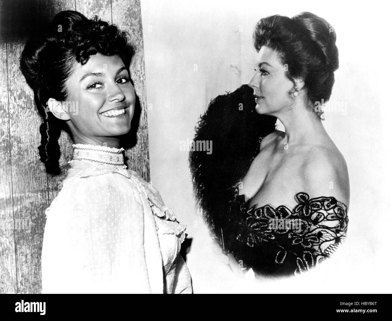 THE LIFE AND TIMES OF JUDGE ROY BEAN, Victoria Principal, left, with a ...